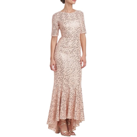 JS Collections | Dresses | Js Collections Rose Gold Elliot Stretch ...